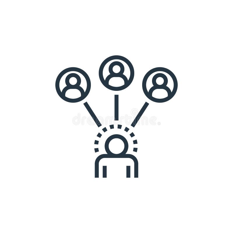 Relationship Vector Icon Isolated on White Background. Outline, Thin ...