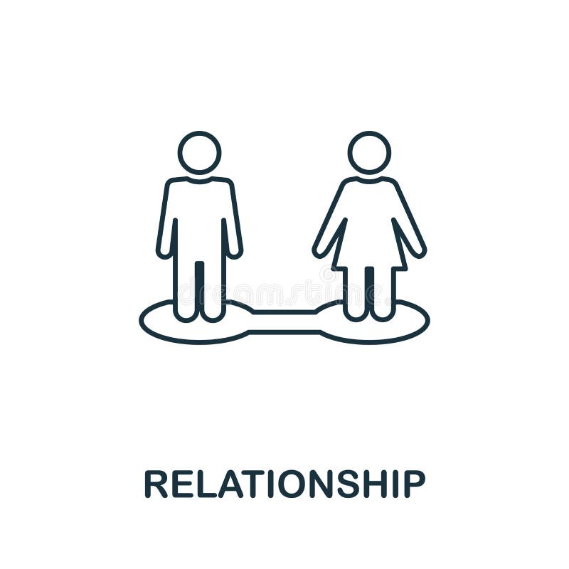 Relationship Vector Icon Symbol in Outline Style. Creative Sign from ...