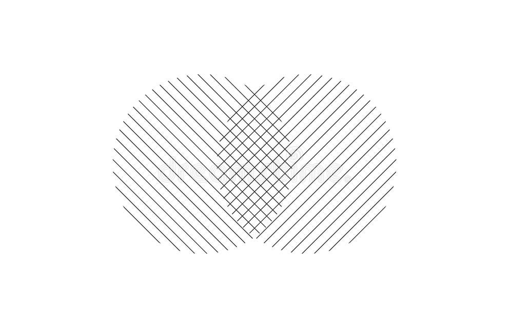 Relationship Venn Diagram with Two Intersecting Circles. Two Opposite ...