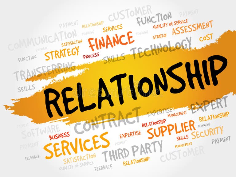 Relationship word cloud stock illustration. Illustration of answer ...