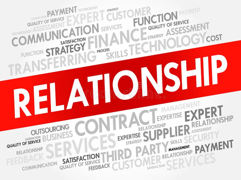 Relationship Word Cloud Collage Stock Illustration - Illustration of ...