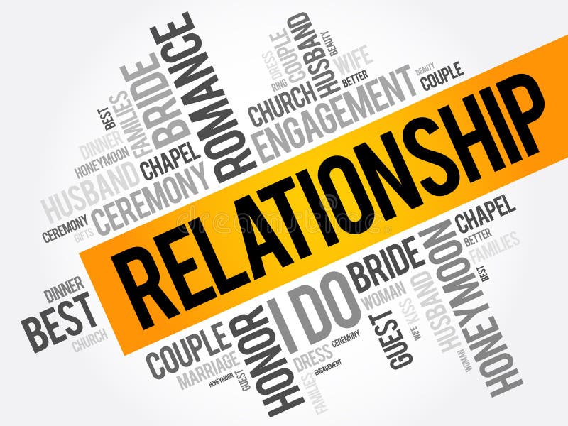 Relationship Word Cloud Collage Stock Illustration - Illustration of ...