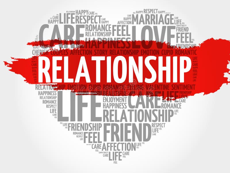 Relationship Word Cloud Collage Stock Image - Image of male, happy ...