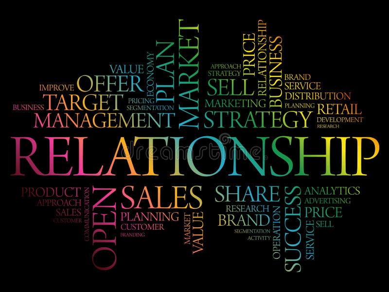 Relationship Word Text Typography Design Logo Icon Stock Vector ...