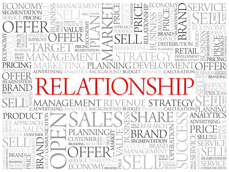 Relationship Word Cloud Collage Stock Illustration - Illustration of ...