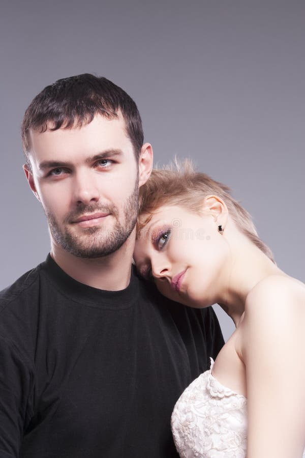 Relationships Ideas And Concepts Caucasian Couple Embracing Stock