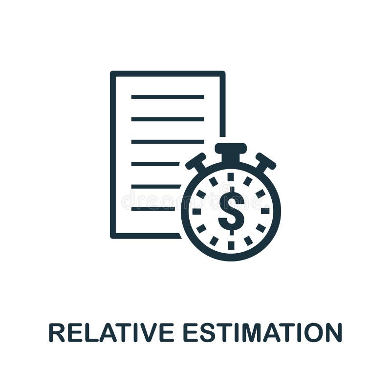Estimation Vector Icon Symbol Creative Sign From Agile Icons Collection Filled Flat Estimation