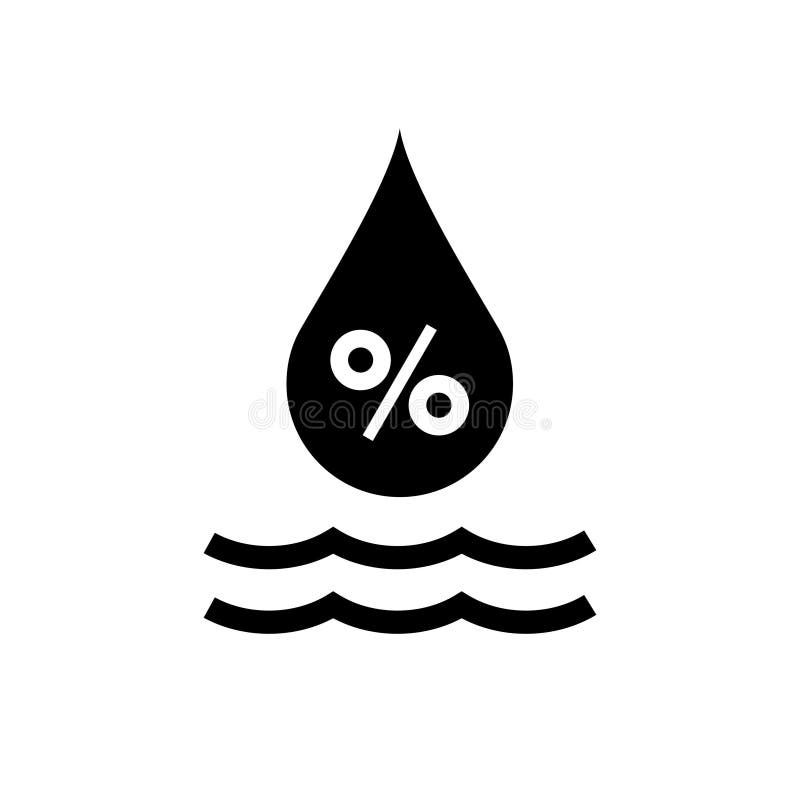 Relative humidity symbol stock vector. Illustration of droplet - 144032175