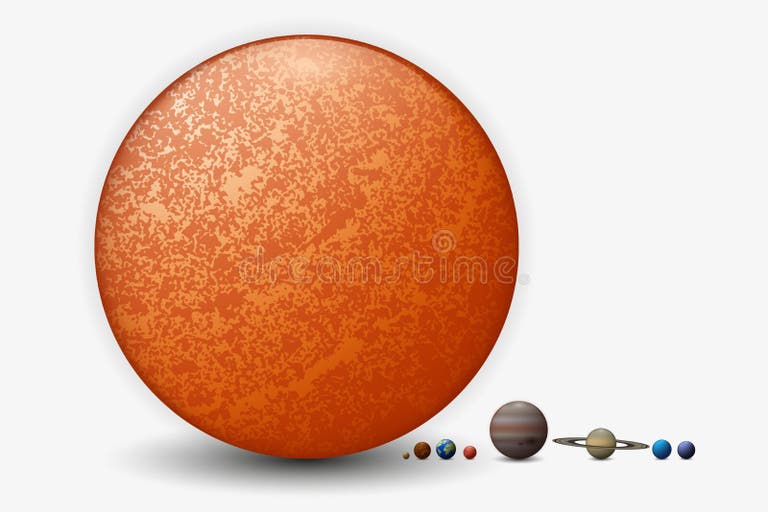 Sun Earth Comparison Stock Illustrations – 186 Sun Earth Comparison ...