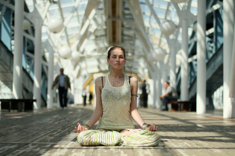 Relax stock image. Image of meditation, exercise, breathing - 14253001