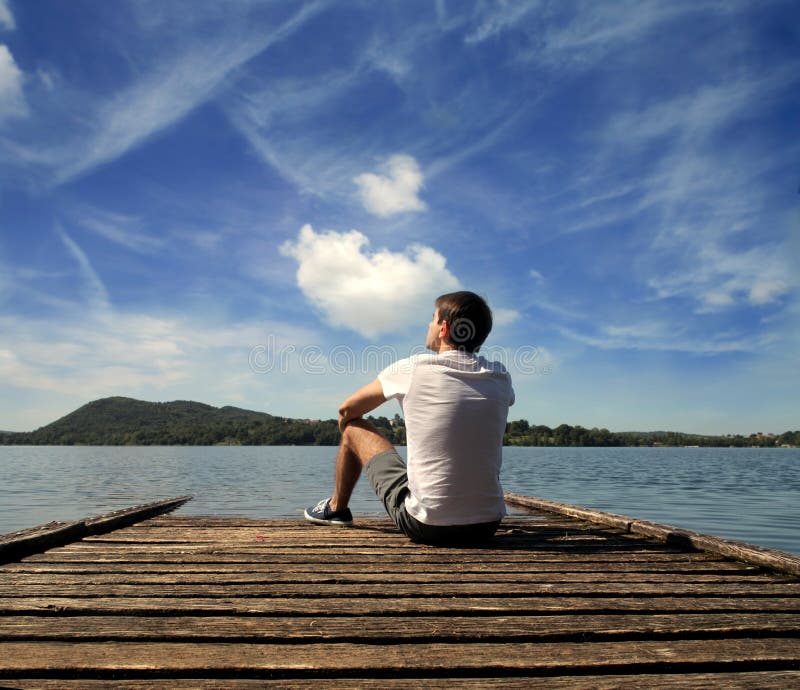 Relax stock image. Image of think, relax, success, wharf - 9910831