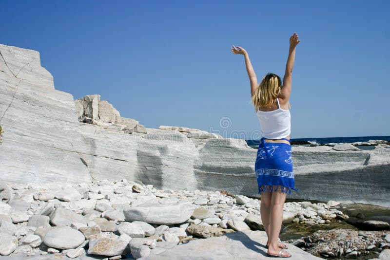 Relax on the beach stock image. Image of beach, ionian - 11446507