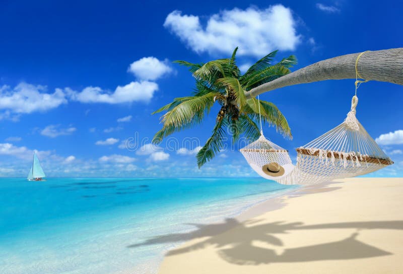 Relax on a bech stock image. Image of paradise, island - 8974043