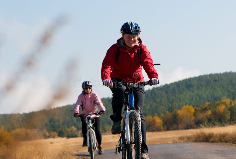 Relax biking stock image. Image of nature, pair, people - 21693915