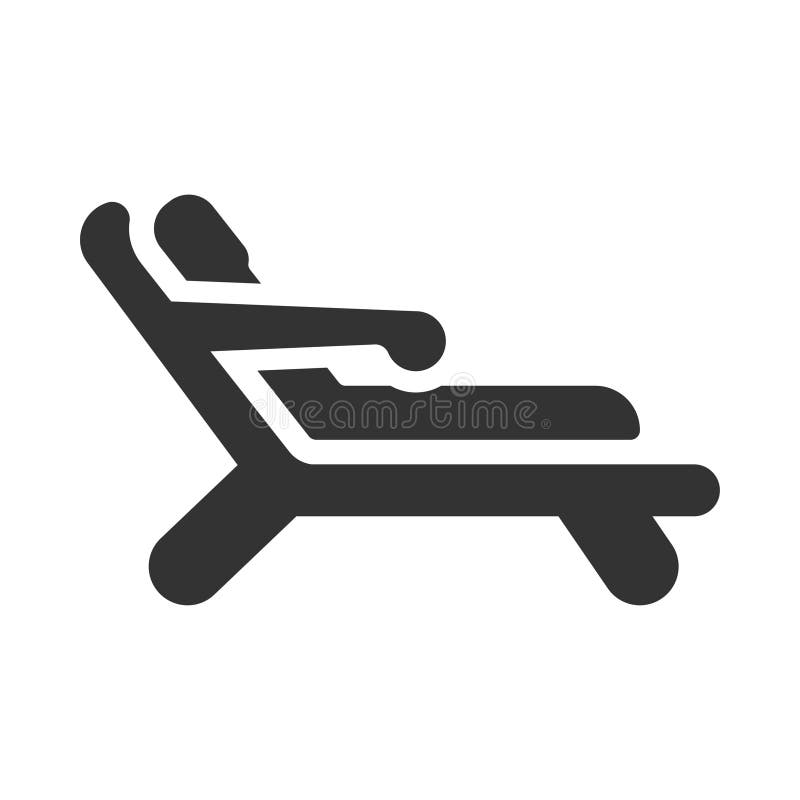 Relax chair icon stock vector. Illustration of holidays - 273799883