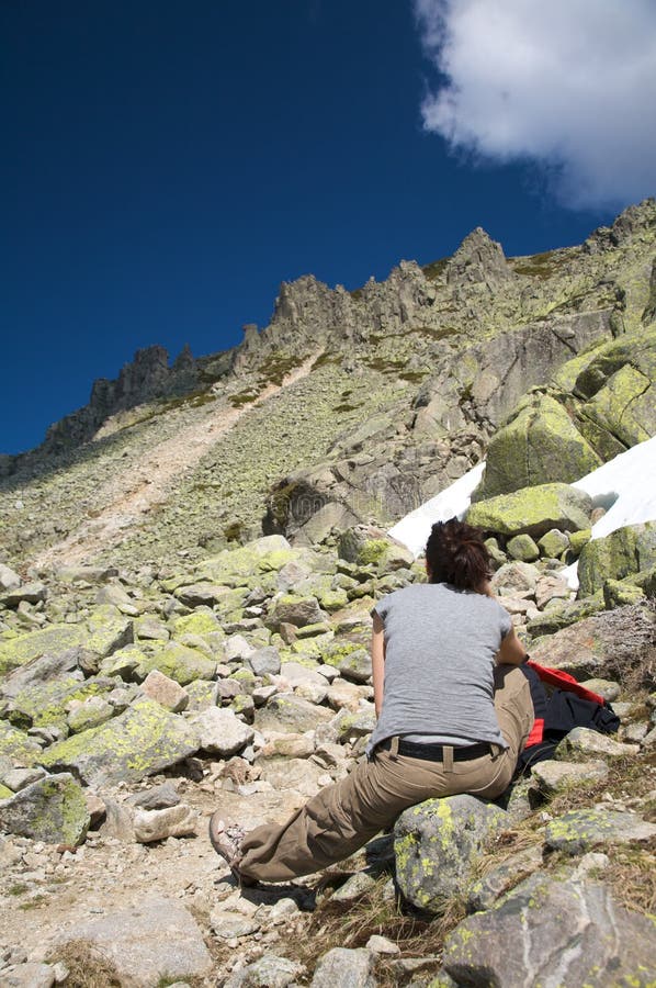 Relax in front of mountain stock photo. Image of lifestyle - 11006434