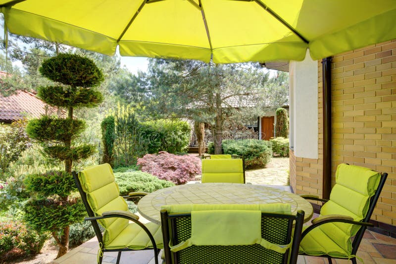 Relax in the garden stock image. Image of furniture, backyard - 72768449