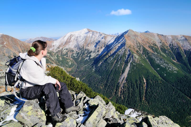 Relax on Hiking - View on Mountains Stock Photo - Image of lifestyle ...
