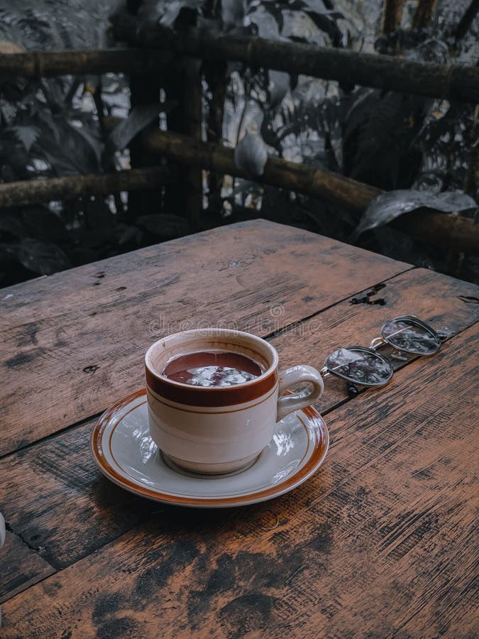 Relax with hot coffee stock image. Image of natural - 278110403
