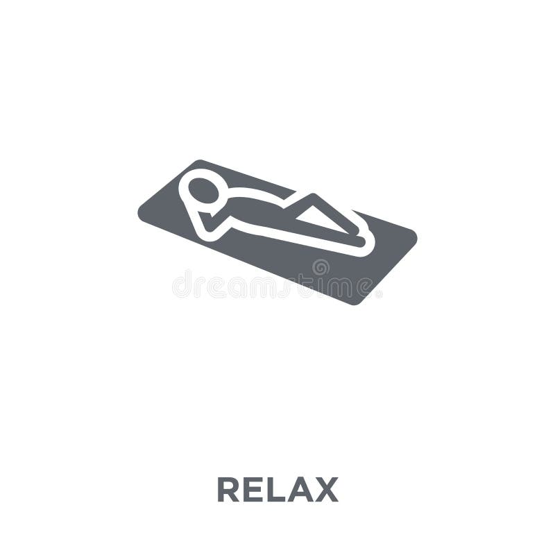 Relax Icon from Collection. Stock Vector - Illustration of decorative ...