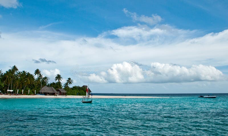 Relax in maldives stock image. Image of islands, happy - 20184903