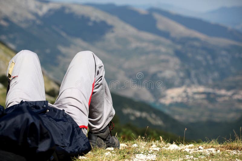 Relax on the Mountain stock image. Image of solitude - 15926199
