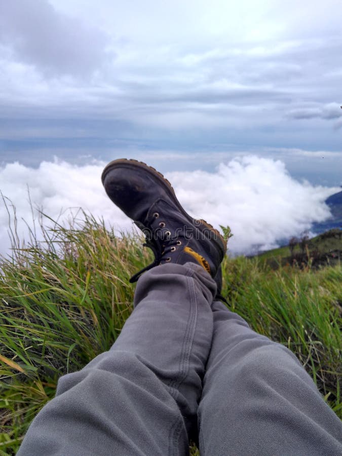 Relax on the mountain stock photo. Image of enjoy, nature - 264958614