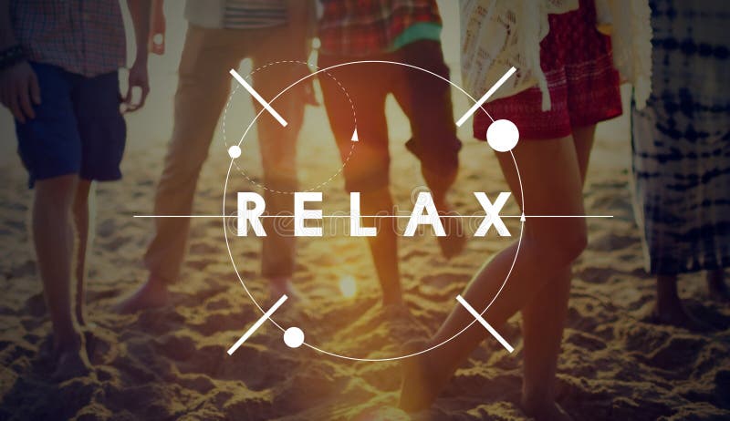 Relax Relaxation Beach Summer Fun Concept Stock Photo - Image of ...