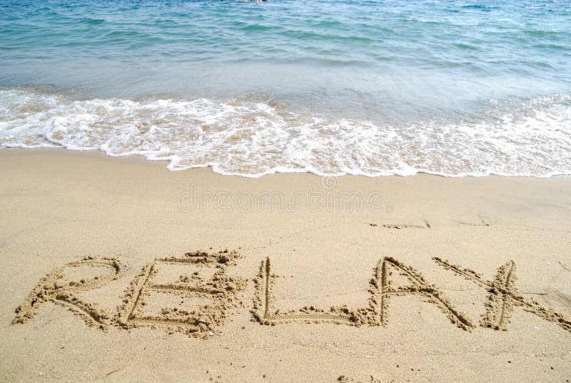 Beach relaxation stock photo. Image of holiday, vacation - 14596754