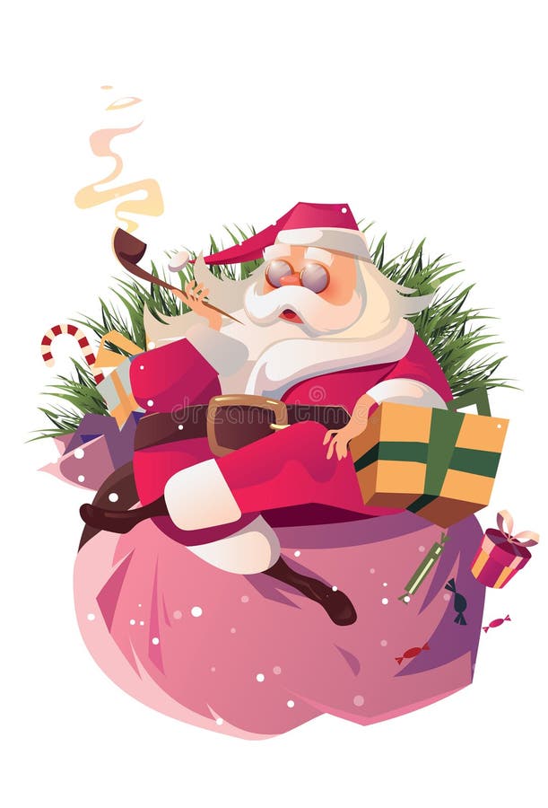 Relax santa stock illustration. Illustration of december - 69135034