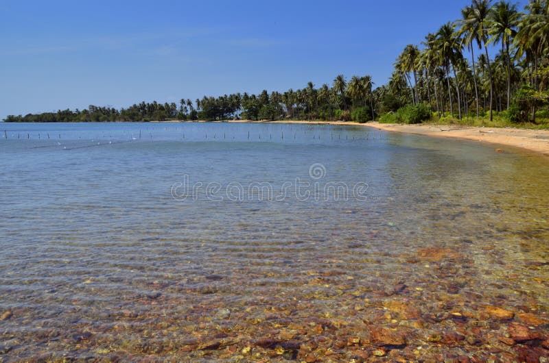 Relax Sea and Beach at Rabbit Island Stock Image - Image of peaceful ...