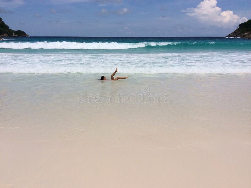 Relax editorial image. Image of relax, beach, waves, nature - 51808620