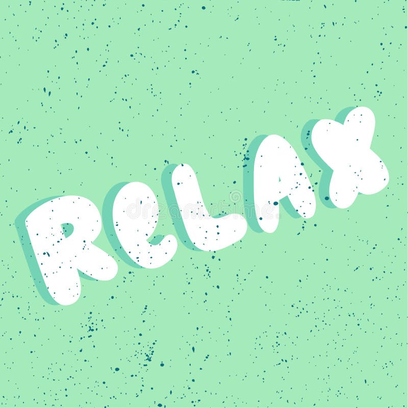 Relax sticker stock vector. Illustration of character - 32038359