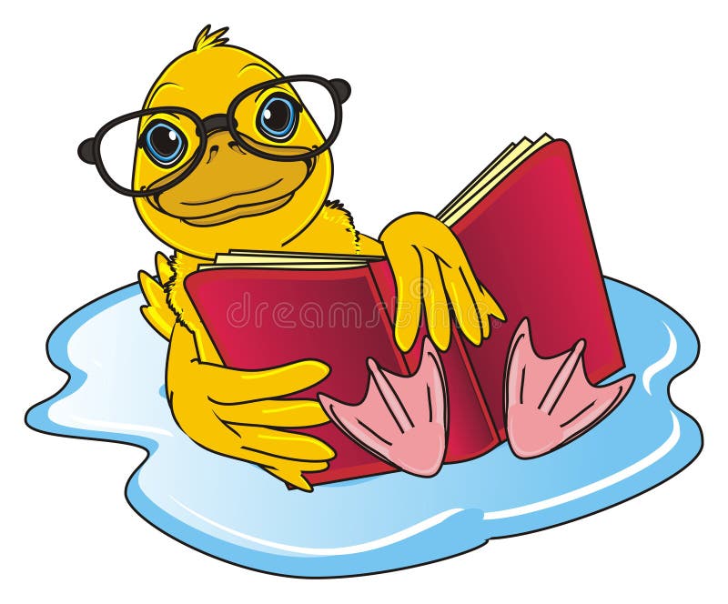Relax time for duck stock illustration. Illustration of cartoon - 88016317