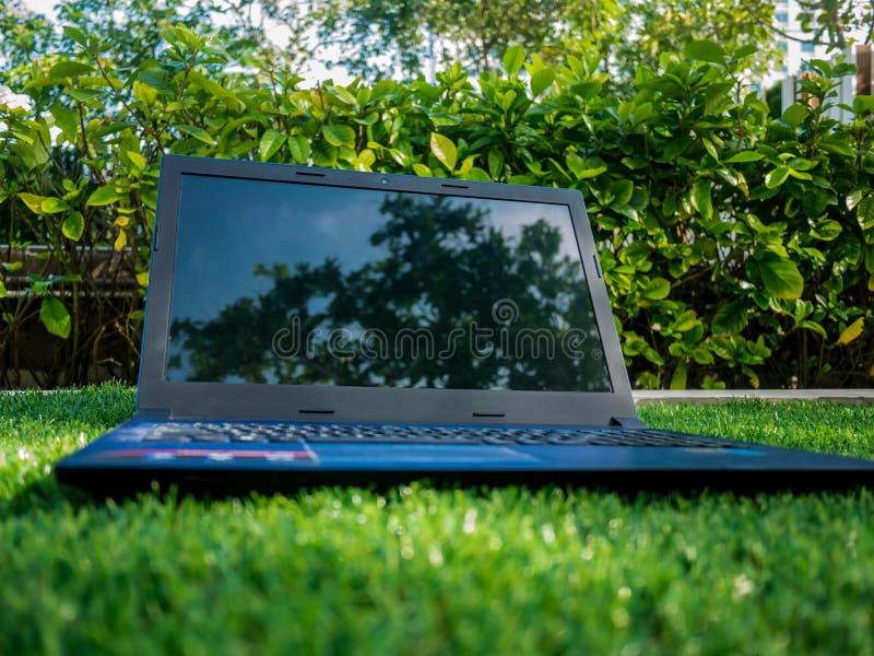 Natural Laptop Music stock photo. Image of medium, landscape - 11191856