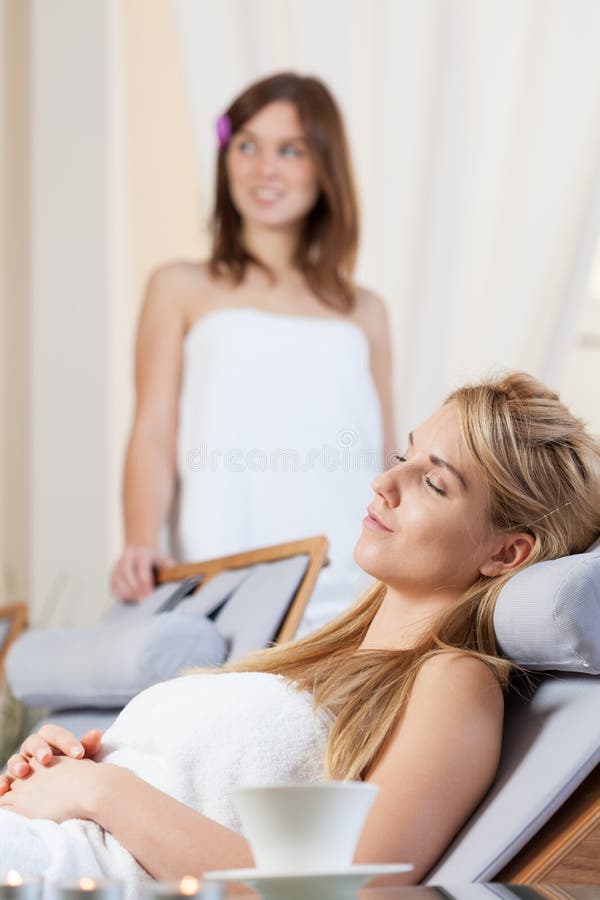 Relax time stock image. Image of sunbed, people, chill - 47569359