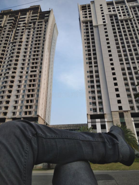 Relax Under the Beautiful Building Stock Photo - Image of building ...