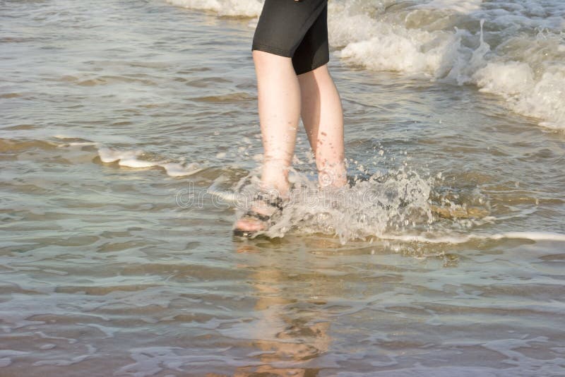 Relax and walk in water stock photo. Image of holidays - 76202492