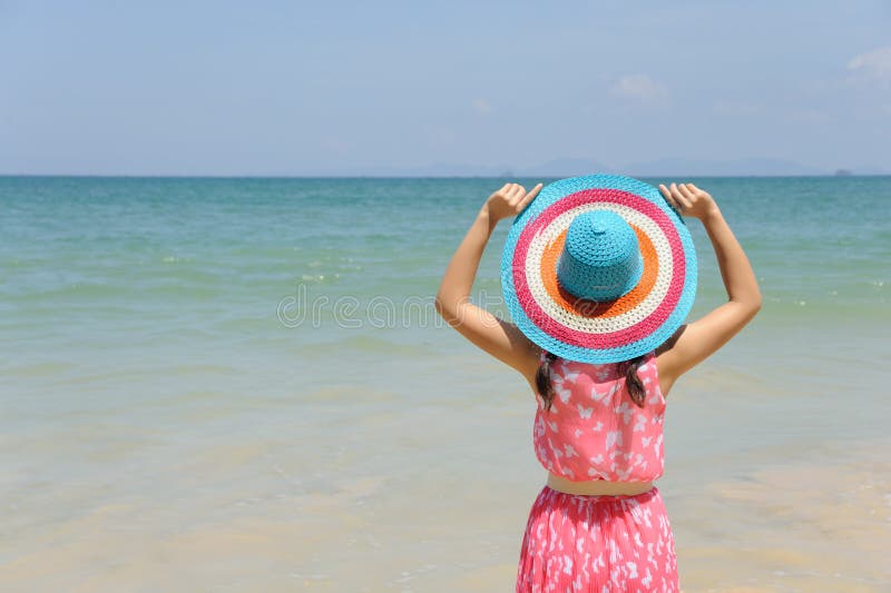 Relax Woman on the beach stock image. Image of holiday - 34746225