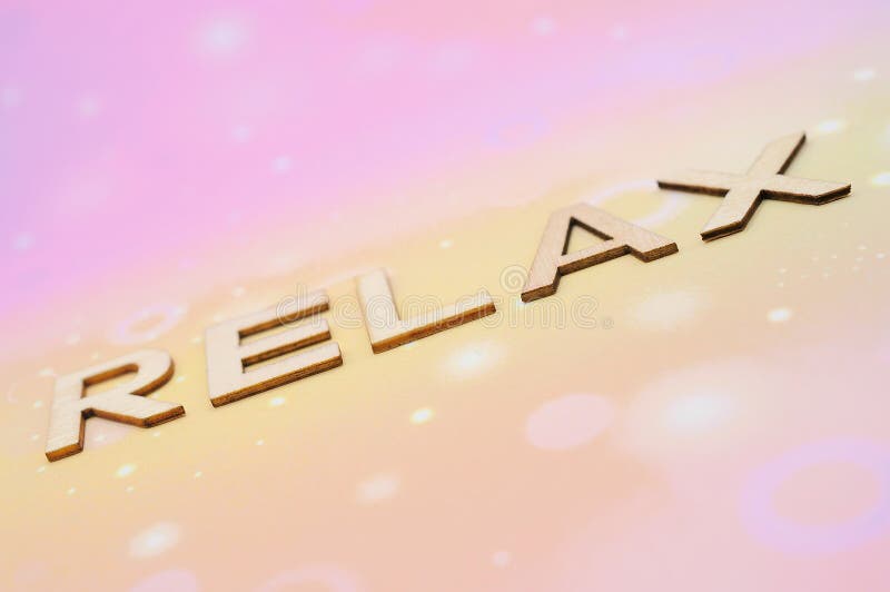 Relax Write on Heaven Background Stock Illustration - Illustration of ...