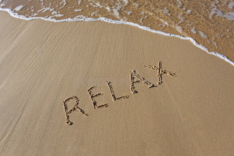 Relax stock image. Image of handwriting, relaxation, vacation - 63289033