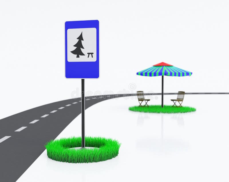 Relax zone stock illustration. Illustration of umbrella - 27894532