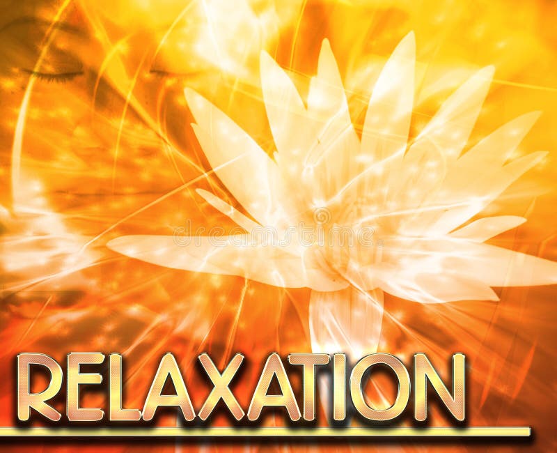 Relaxation Abstract Concept Digital Illustration Stock Illustration ...