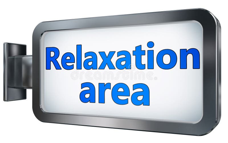 Relaxation area sign stock photo. Image of background - 113713034