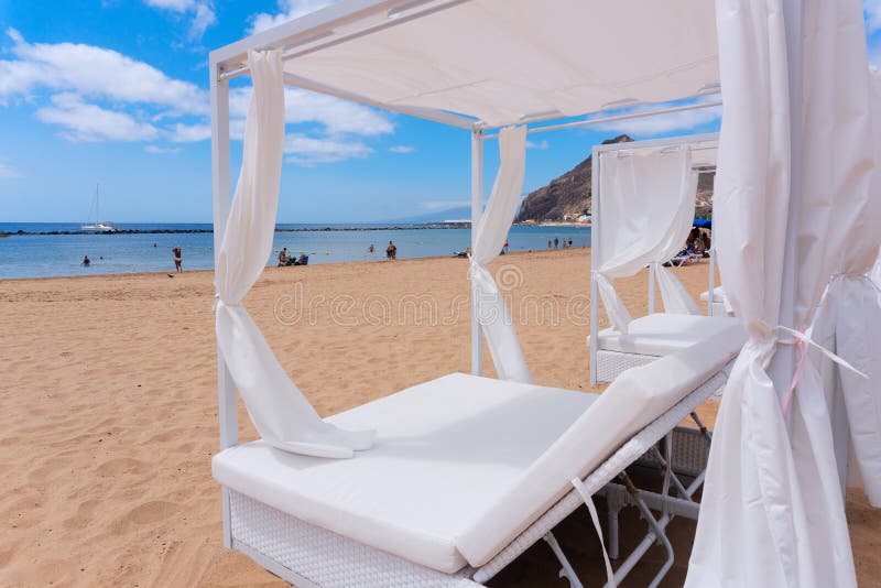 Relaxation Area. Spa on the Beach Editorial Image - Image of lifestyle ...