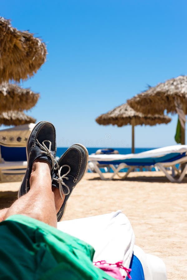 Relaxation on the beach stock image. Image of natural - 25803055