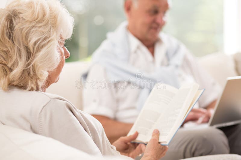 Relaxation with book stock photo. Image of rest, laptop - 74015376