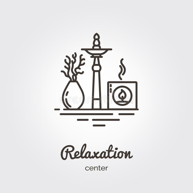Relaxation Center - Logo Template Stock Illustration - Illustration of ...