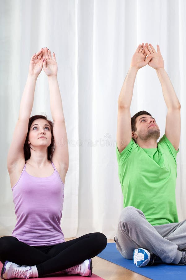 Relaxation exercises stock image. Image of recreation - 41140077