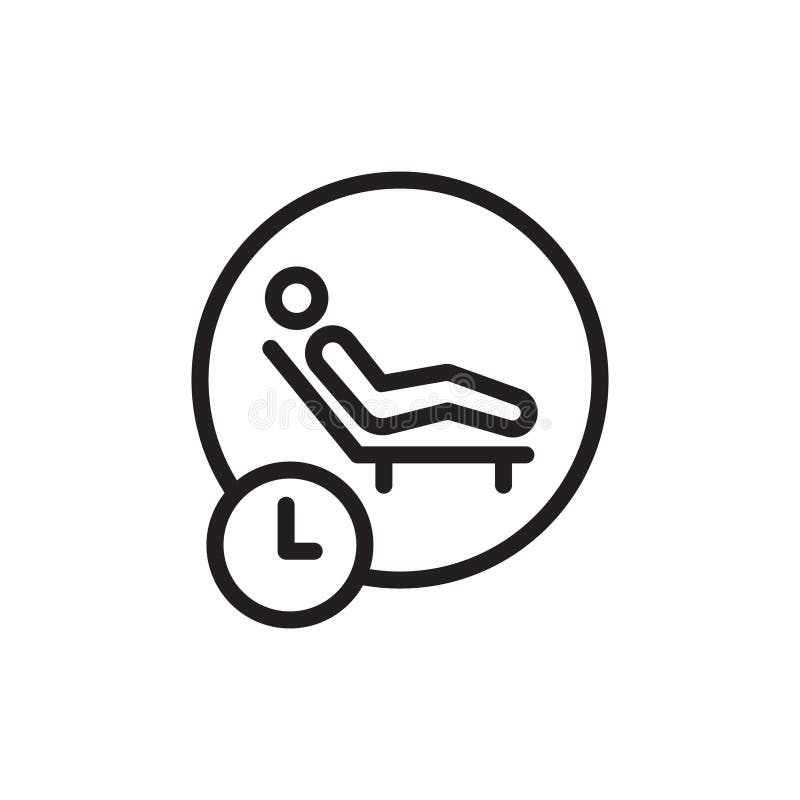 Relaxation Icon Outline Vector for Web Ui Stock Vector - Illustration ...